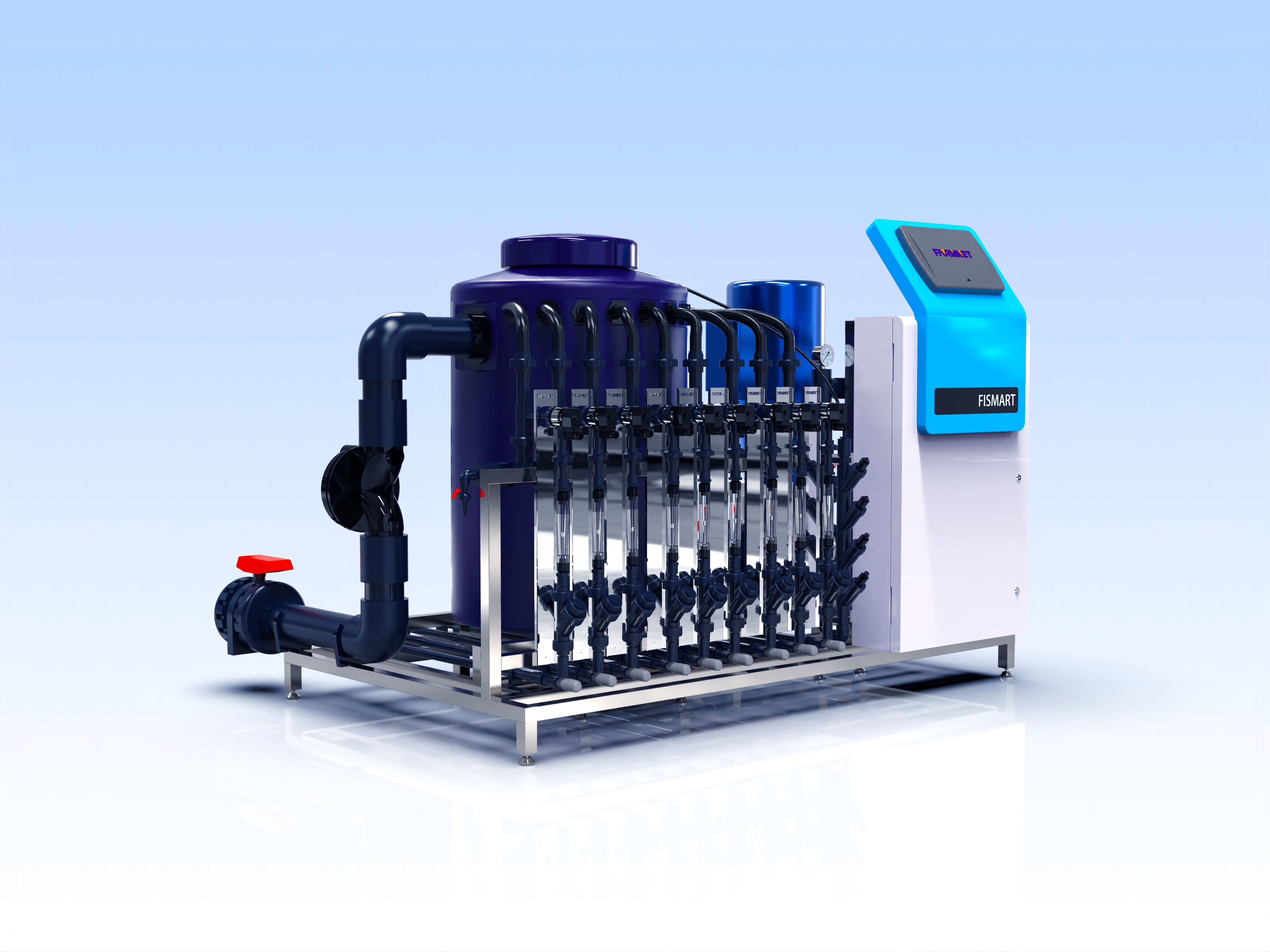 Professional Greenhouse Fertigation Irrigation System 1326*930*1390mm